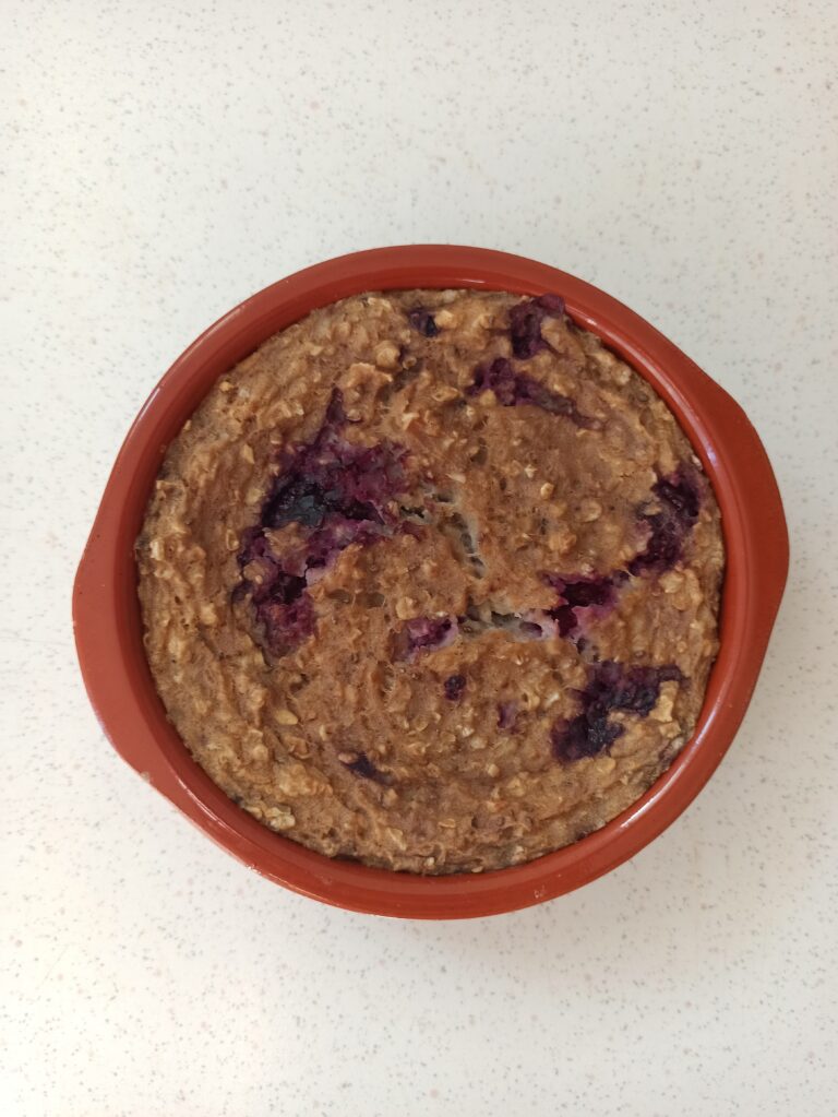 Blackberry baked oatmeal - Veggy Malta