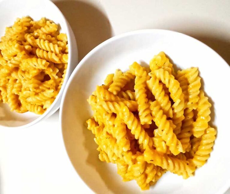 Blender carrot sauce pasta - Veggy Malta