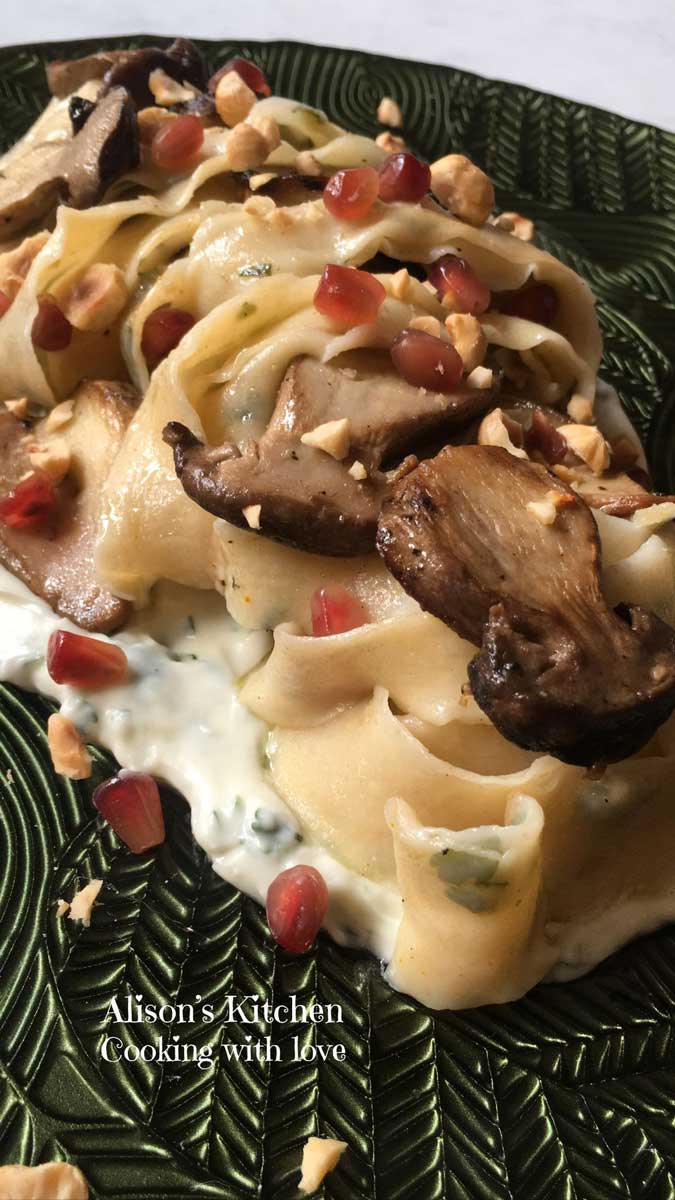 Fresh Pappardelle with Porcini - Veggy Malta