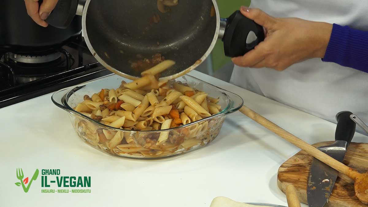 Vegan Timpana - a traditional Maltese dish - Veggy Malta