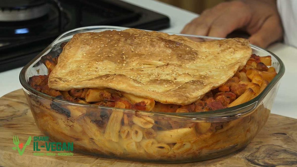 Vegan Timpana - a traditional Maltese dish - Veggy Malta