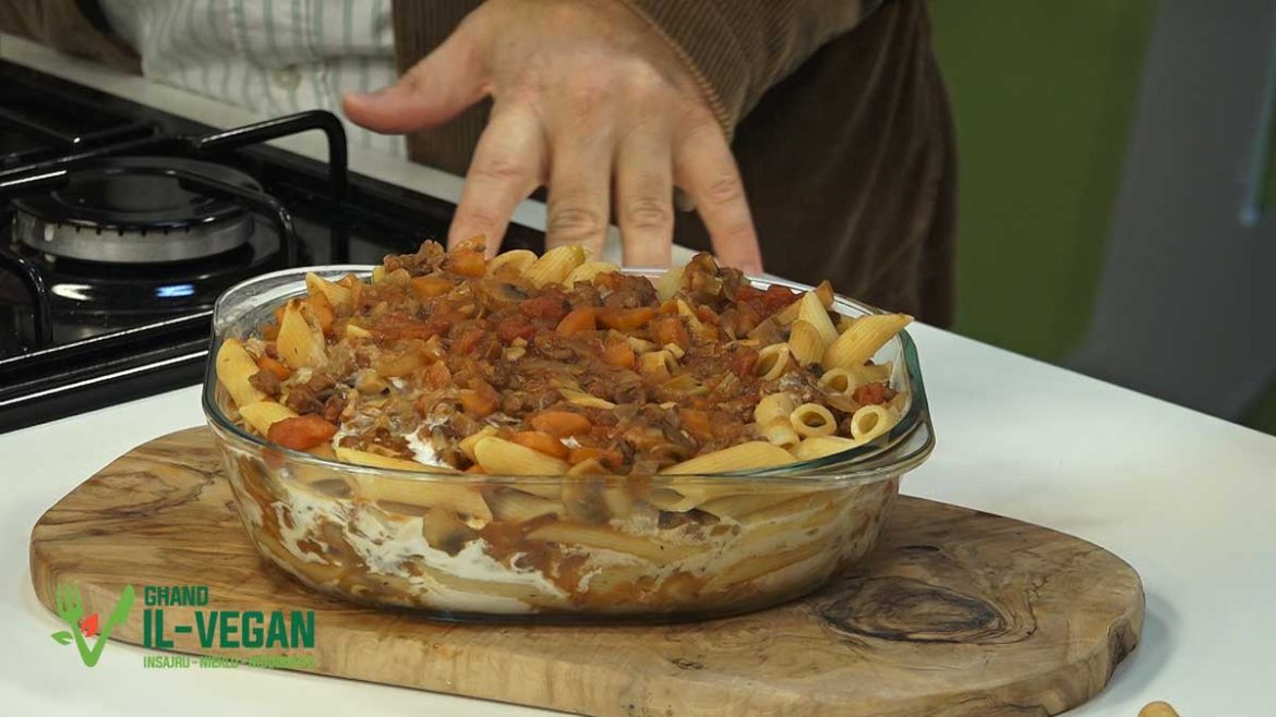 Vegan Timpana - a traditional Maltese dish - Veggy Malta
