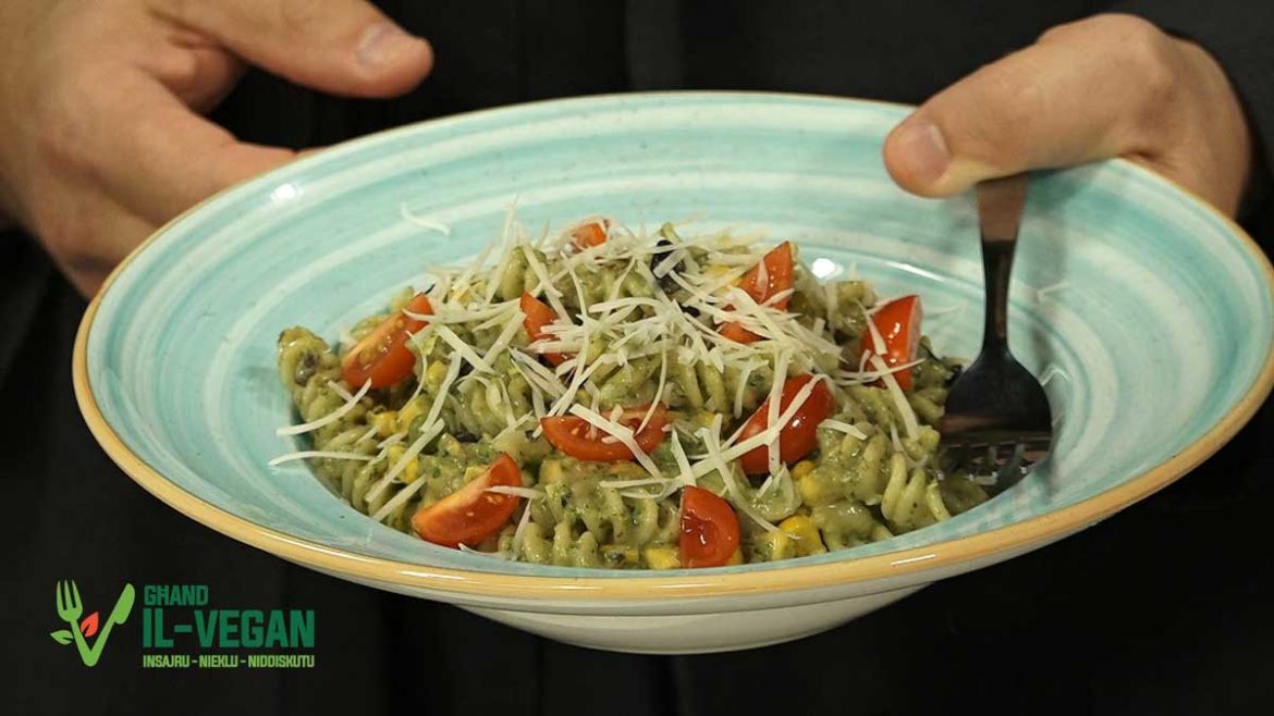 Green Goddess pasta - Veggy Malta
